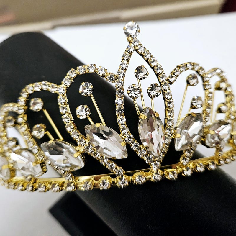 Gold Tiara - Etsy