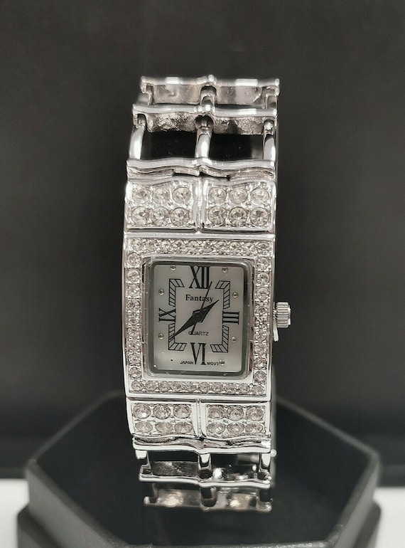 Beautiful Design Luxury Woman Lady Watch Silver Colour With - Etsy