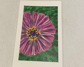 Zinnia Art Print Plant Lady Gift Botanical Wall Art Gardening 8x10 ...