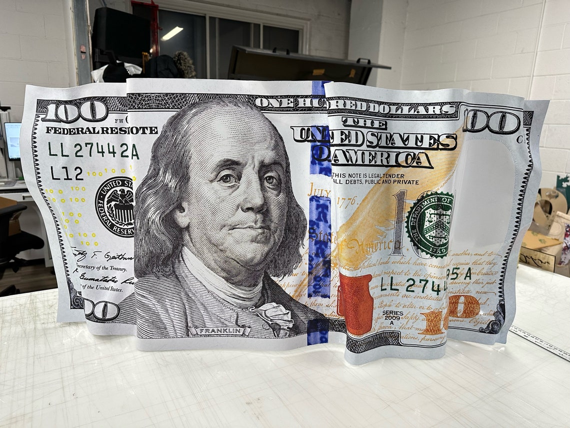Money Art 3D Dollar Bill Sculpture - Etsy