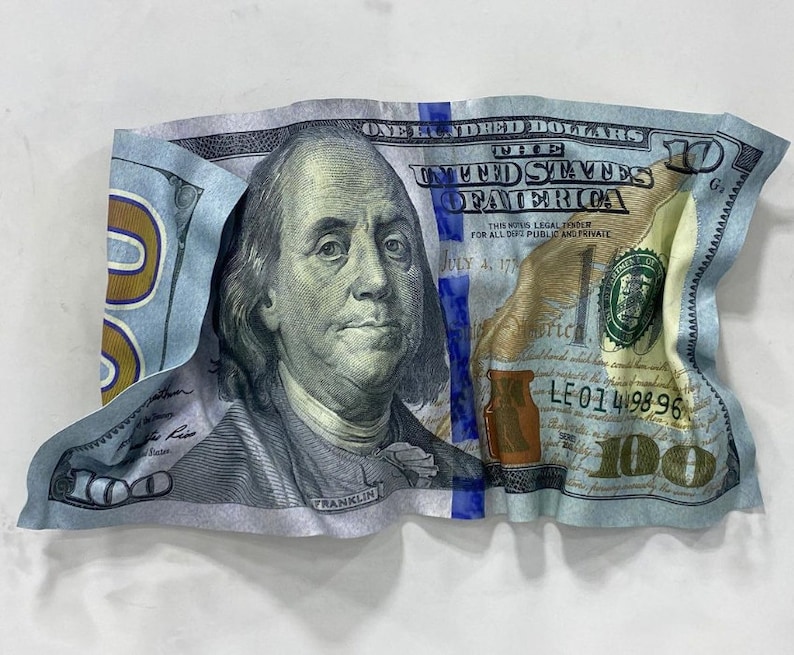 Money Art 3D Dollar Bill Sculpture [2-sided Fold Version] - Etsy