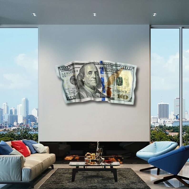 Money Art 3D Dollar Bill Sculpture - Etsy