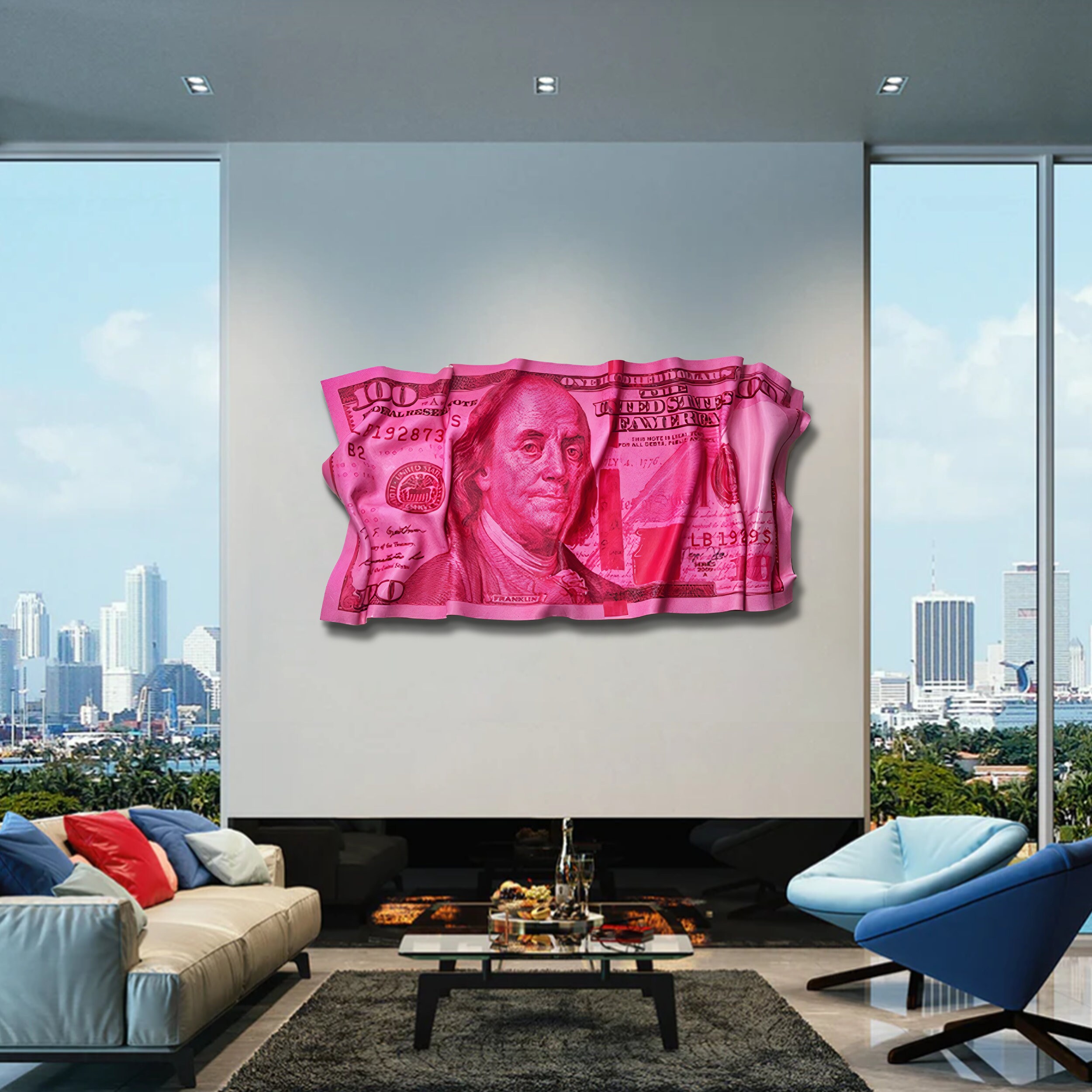 Money Art 3D Sculpture [PINK] - Etsy