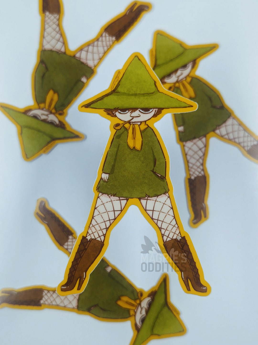 Funny Snufkin Sticker big Patrick Legs Meme for Laptop, Tumbler, Water ...