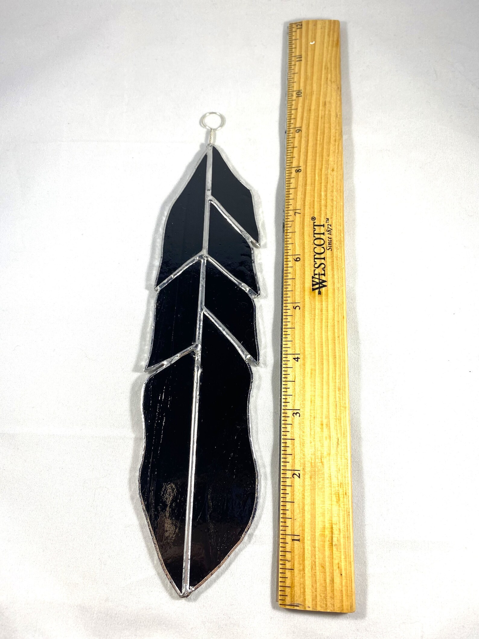 Stained Glass Corvid Feather - Etsy