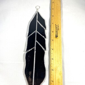 Stained Glass Corvid Feather - Etsy