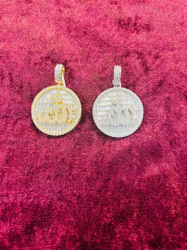 14k Gold Finish Arabic Allah Medallion Hip Hop Simulated - Etsy