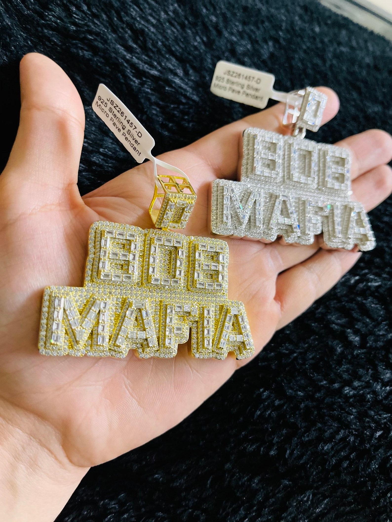 925 Sterling Silver 808 Mafia Hip Hop Simulated Diamond | Etsy