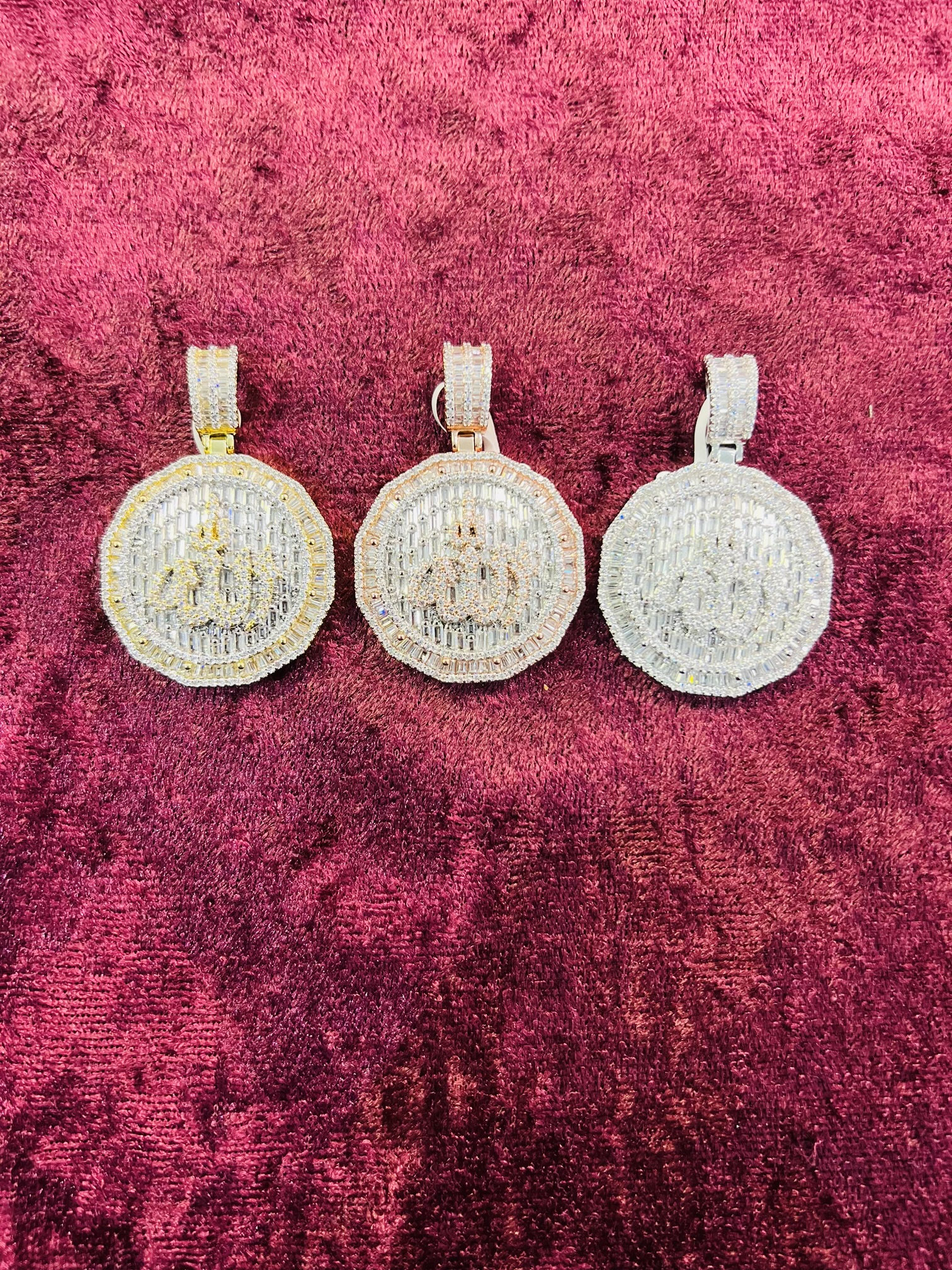 Buy 14k Gold Finish Arabic Allah Medallion Hip Hop Simulated Diamond ...