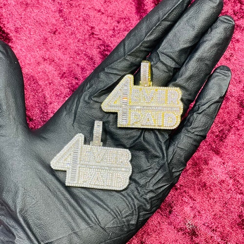 14k Gold Finish They Sleep We Grind Hip Hop Simulated Diamond - Etsy