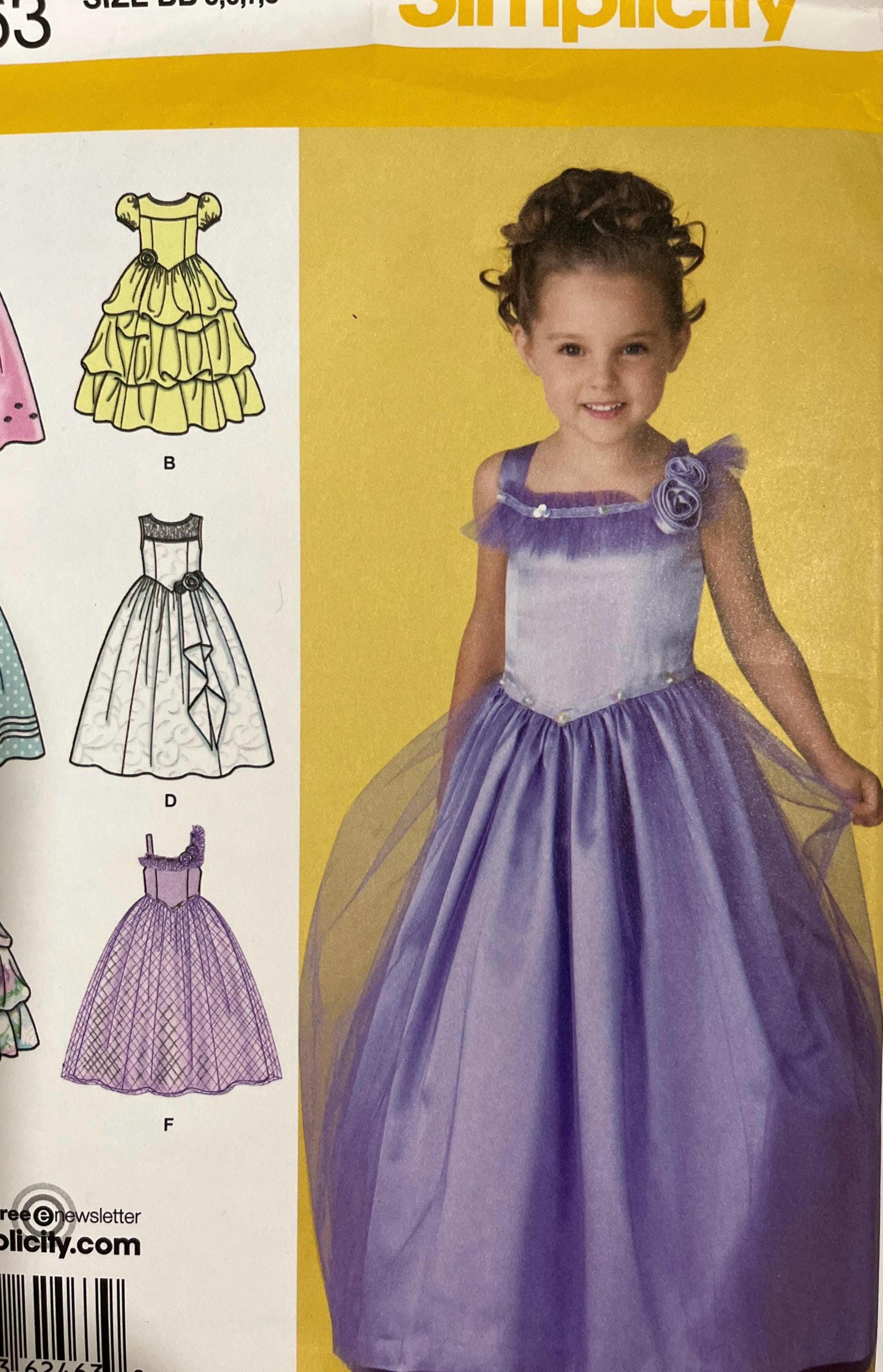 Girls Pageant Dress Sewing Pattern for Flower Girl Dress Pattern for ...