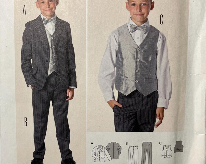 Boys Suit Sewing Pattern to Sew Boys Blazer Sewing Pattern for Kids ...