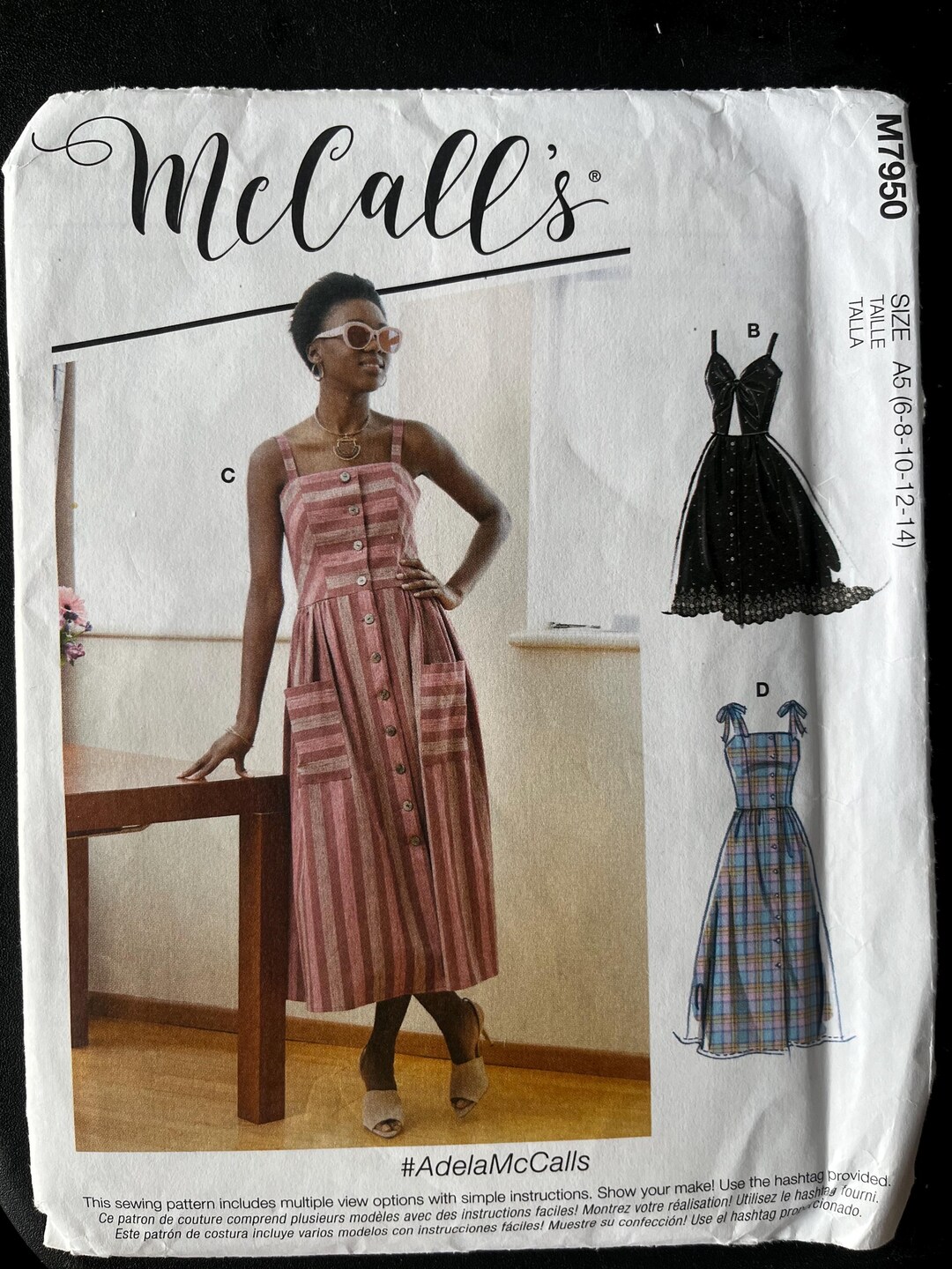 Mccall's 7950 Sundress Sewing Dress Sewing Pattern Dress Sewing Pattern ...