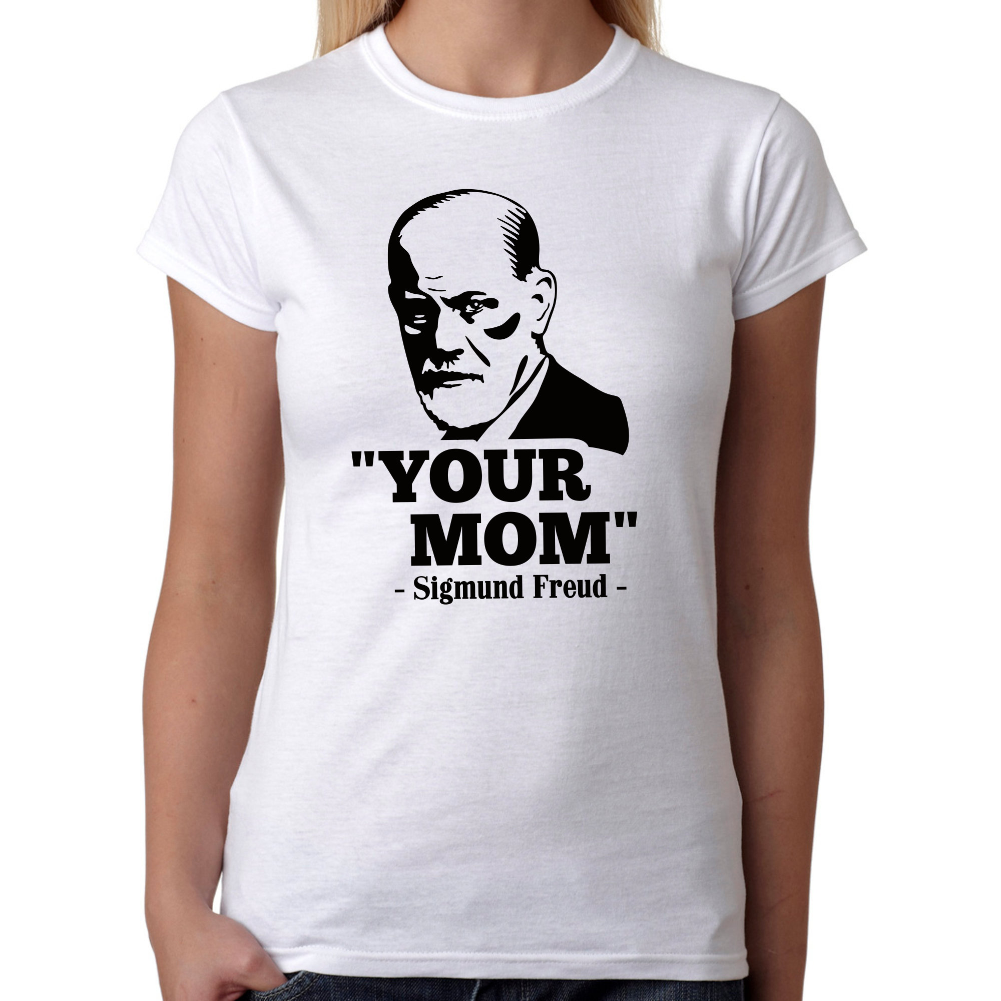 YOUR MOM Sigmund Freud Mom Mom Mom Psychology Stencil Berlin Meme Gift ...