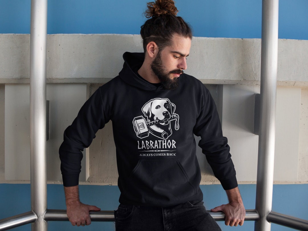 Hoodie LABRATHOR Labrador Thor Dog Superhero Cartoon Unisex Men's - Etsy
