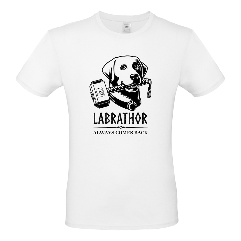 T-shirt LABRATHOR Labrador Thor Dog Superhero Cartoon Men's Unisex - Etsy