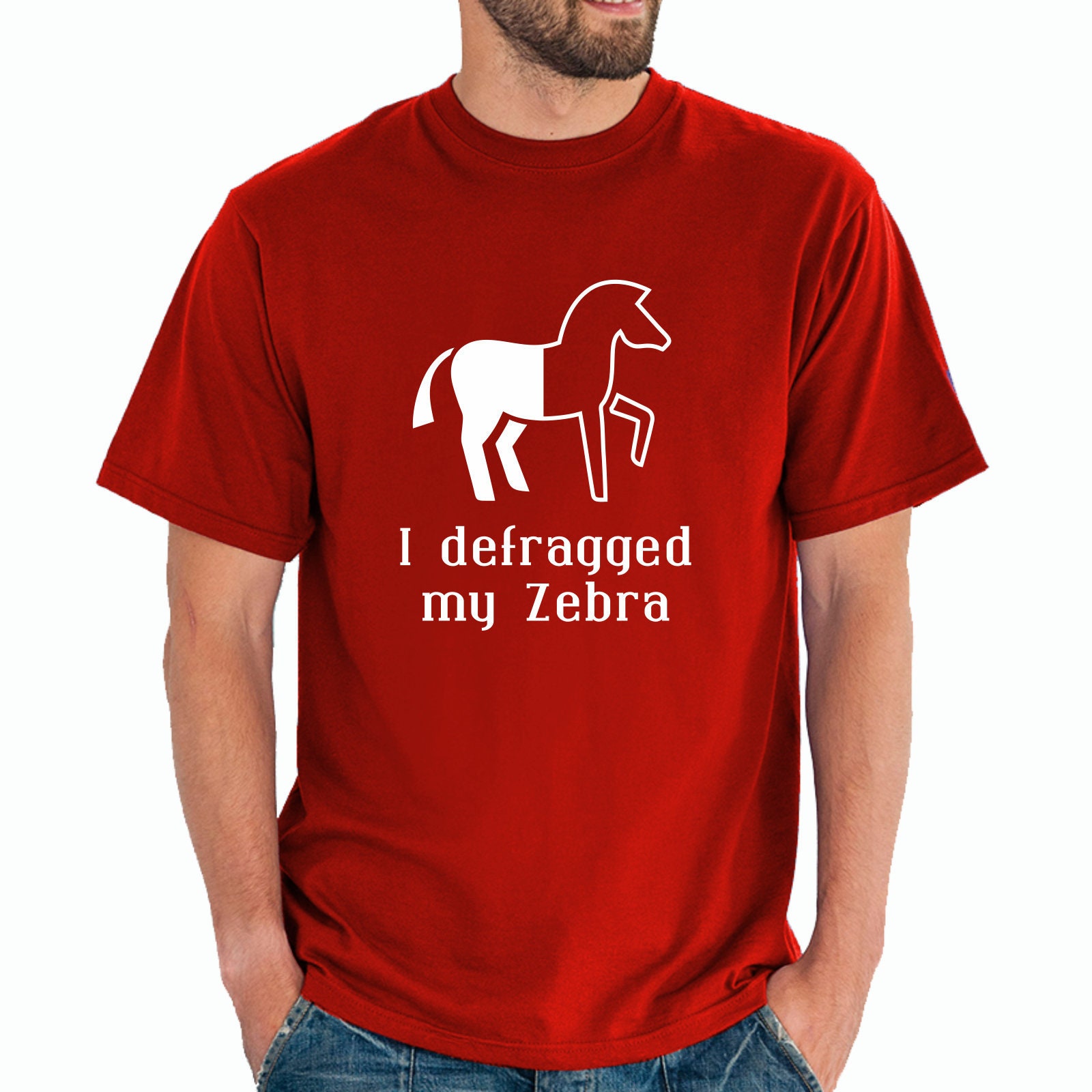 I Defragged My Zebra Geek Gamer Nerd Saying Sday Comedy Fun - Etsy