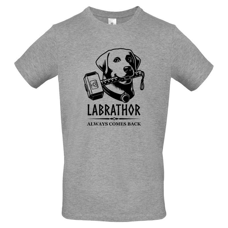 T-shirt LABRATHOR Labrador Thor Dog Superhero Cartoon Men's Unisex - Etsy