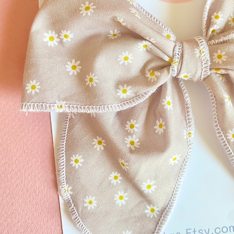 Daisy Hair Bow - Etsy