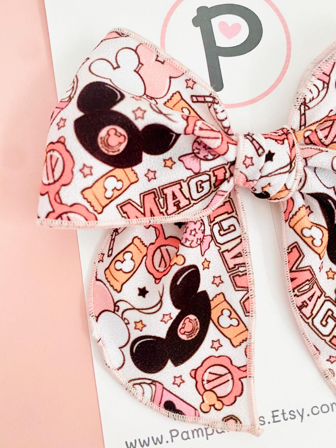 Disney Bows, Disney Pattern, Hair Bows, Mickey Bows, Girls, Baby Girls ...