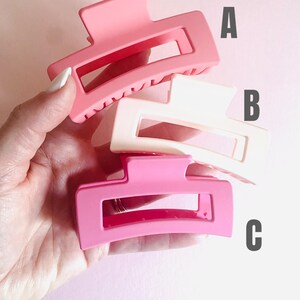 Claw Clip, Pink Claw Clip, Claw Clips, Summer, Spring, Hair Claw Clips ...