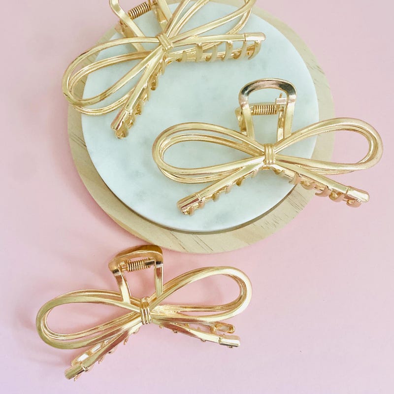 Gold Hair Clip - Etsy
