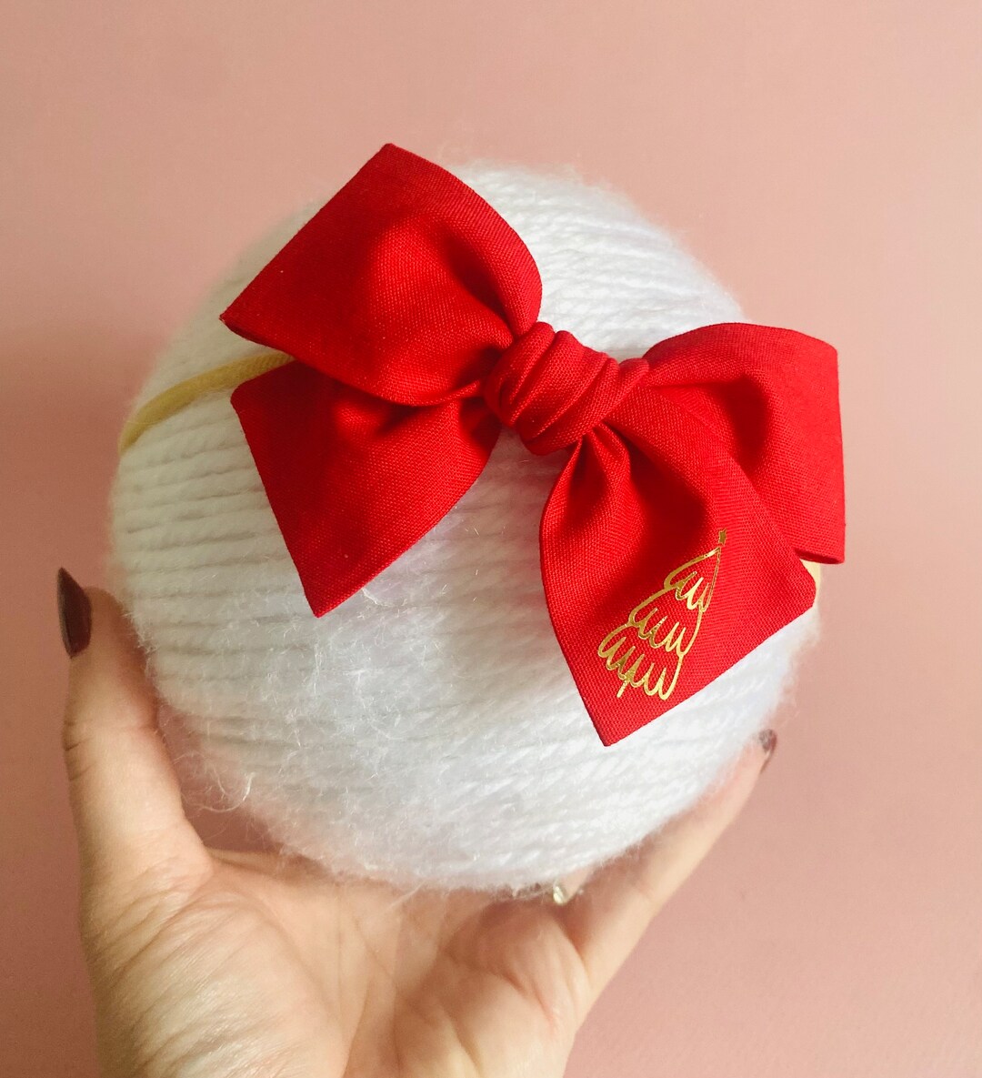 Christmas GIGI Bows / Vinyl Christmas Bows / Custom Bows / - Etsy