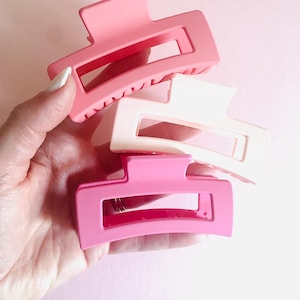 Claw Clip, Pink Claw Clip, Claw Clips, Summer, Spring, Hair Claw Clips ...