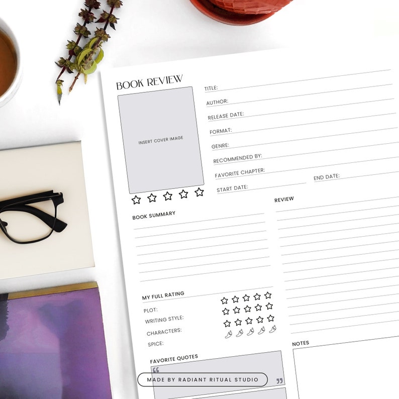 Book Review Worksheets, Book Review Template Digital, Book Review ...