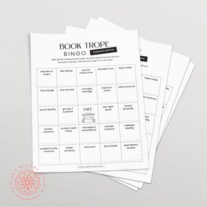Romance Tropes Book Bingo: Book Club Reading Challenge (digital ...
