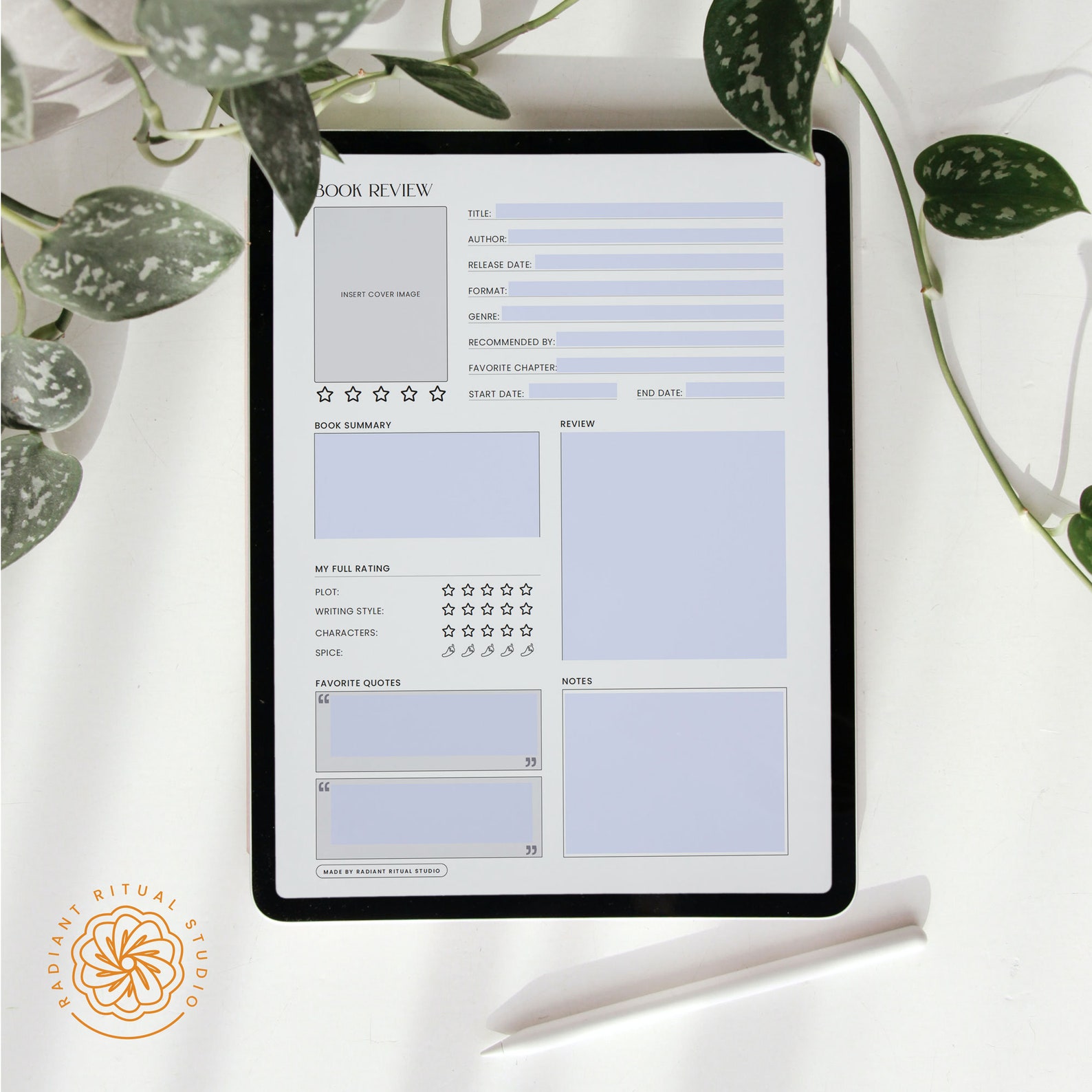 Book Review Worksheets, Book Review Template Digital, Book Review ...