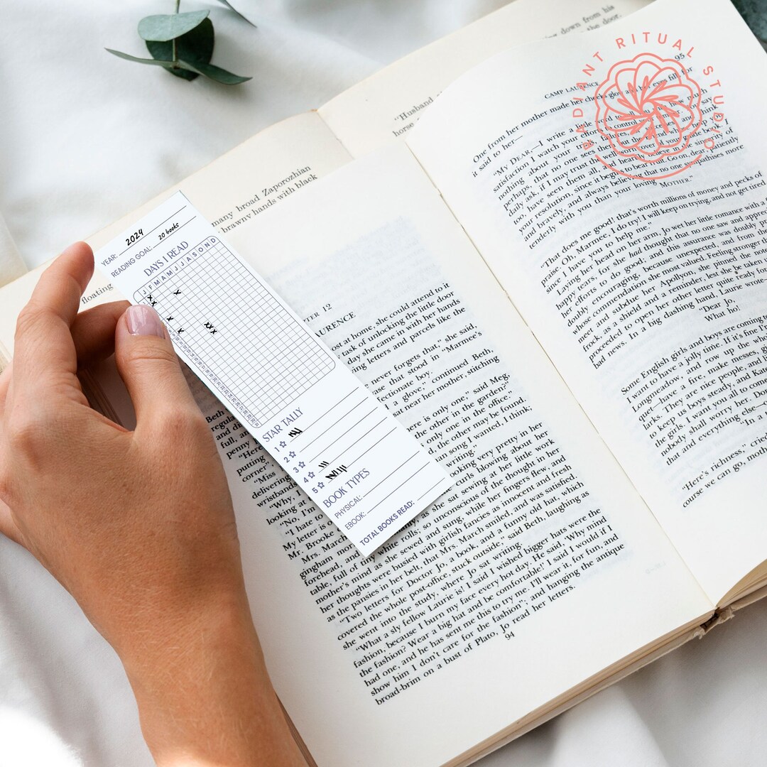 Printable Book Tracker Book Mark, Printable Reading List Book Mark ...