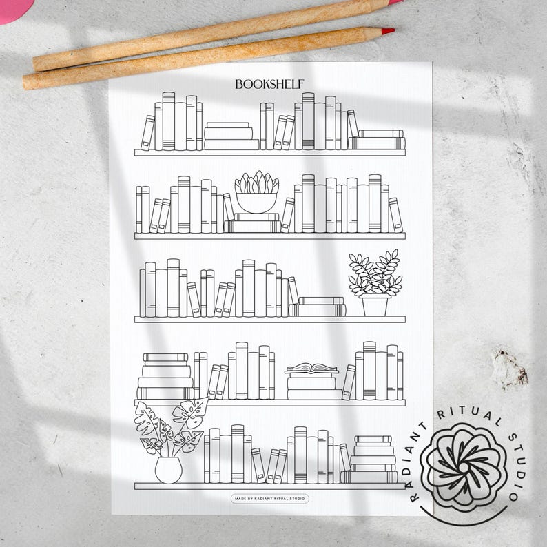 Printable Book Shelf Tracker, Book Shelf Printable, Books to Read ...