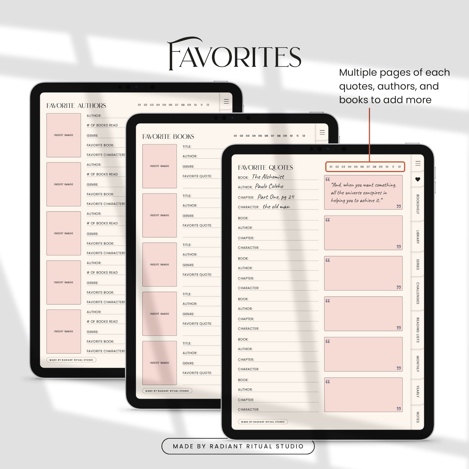 Digital Book Journal Reading Challenge Tracker, Printable Reading Log ...