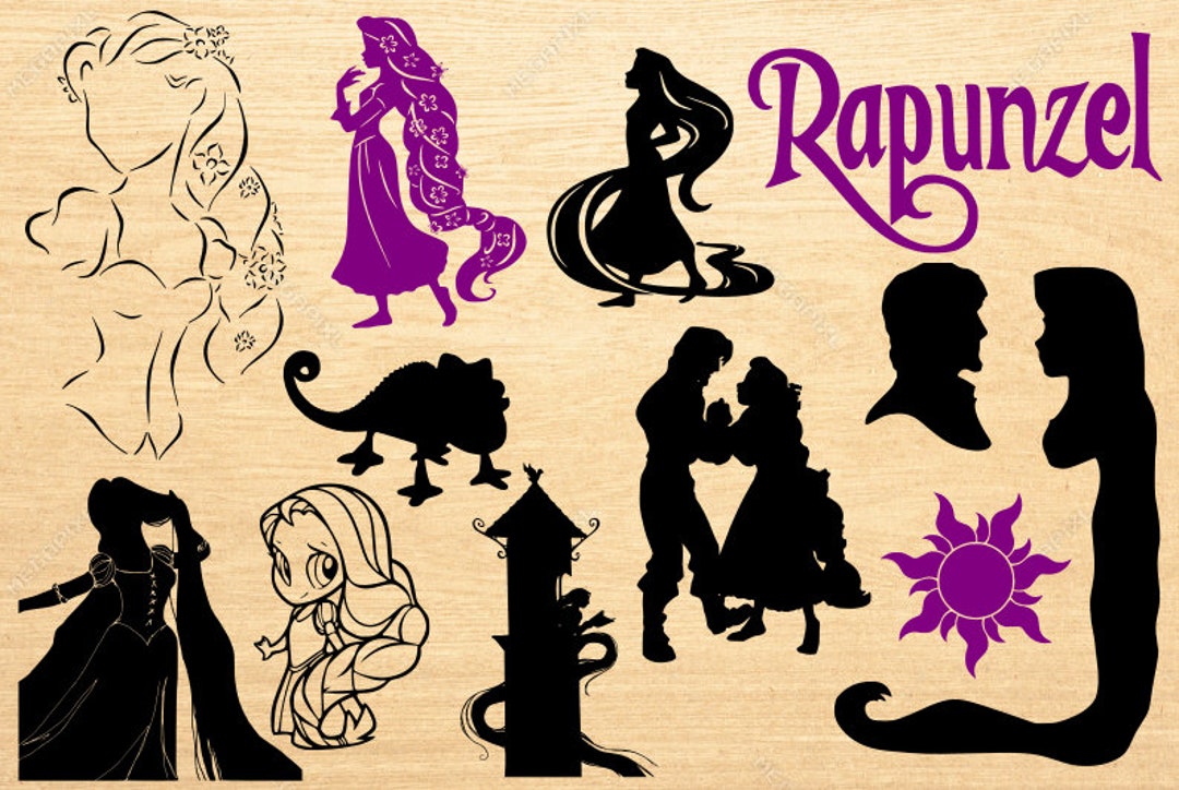 Tangled SVG, Rapunzel SVG, Princess Svg, Tangled Cut File, Tangled Eps ...