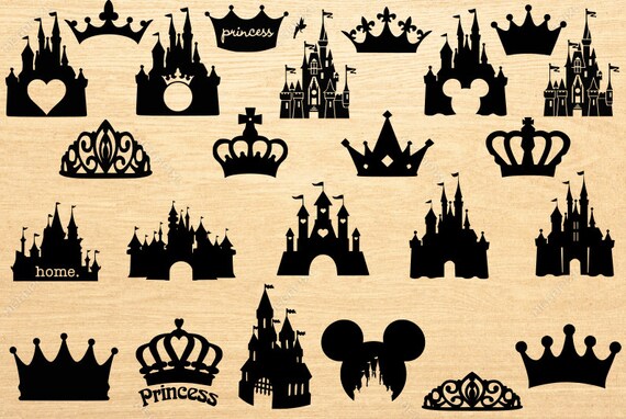 Castle SVG Castle SVG Princess Crown SVG Crown Svg Cut | Etsy