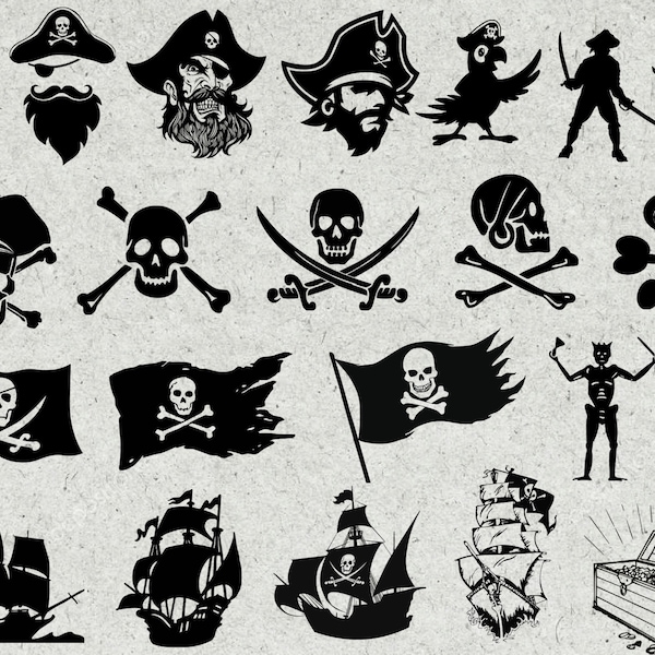 Pirate Silhouette - Etsy