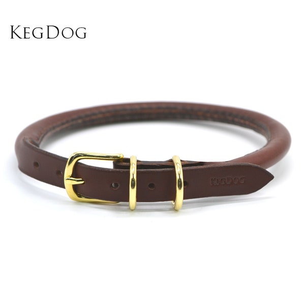 Brown Leather Collar - Etsy