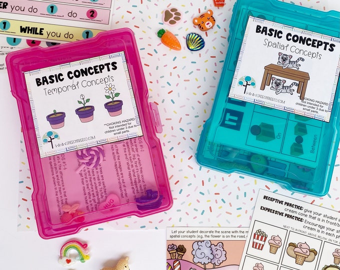 Basic Concepts Task Boxes - Etsy