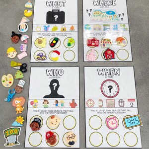 Language Kits For: WH Questions, Verbs, Categories - Etsy