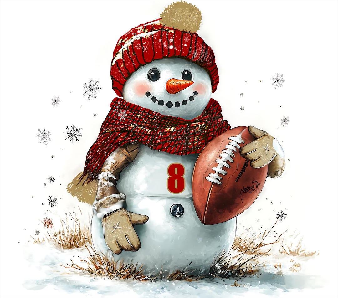 Football 49ers Snowman White Kansas City Waffle Weave Towel | Guest ...