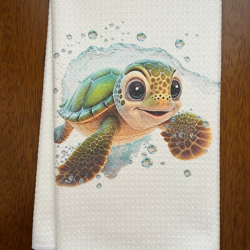 Sea Turtle Towel - Etsy