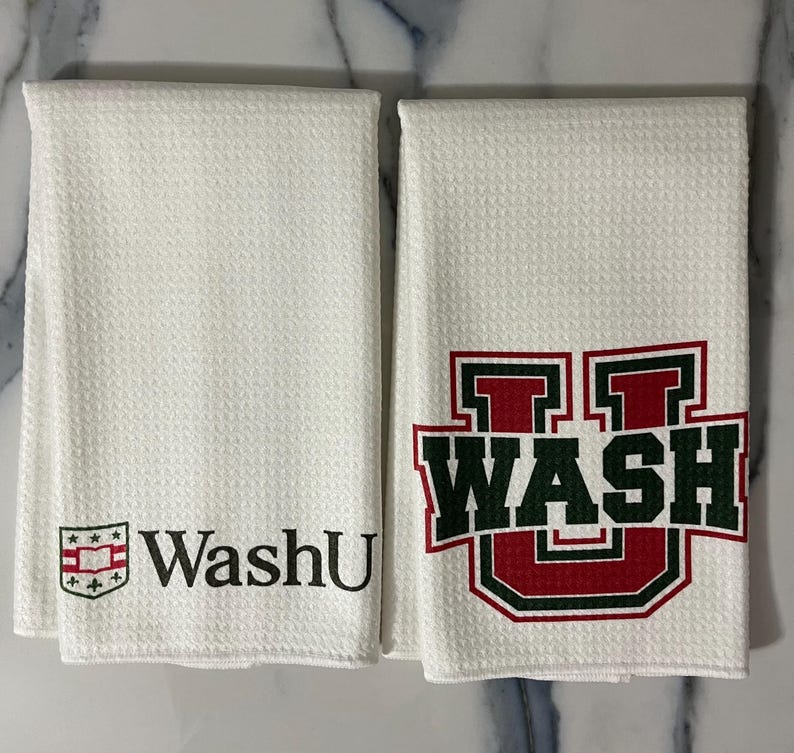 Washu Officially Licensed STL Missouri Waffle Weave Hand Towel | Select ...