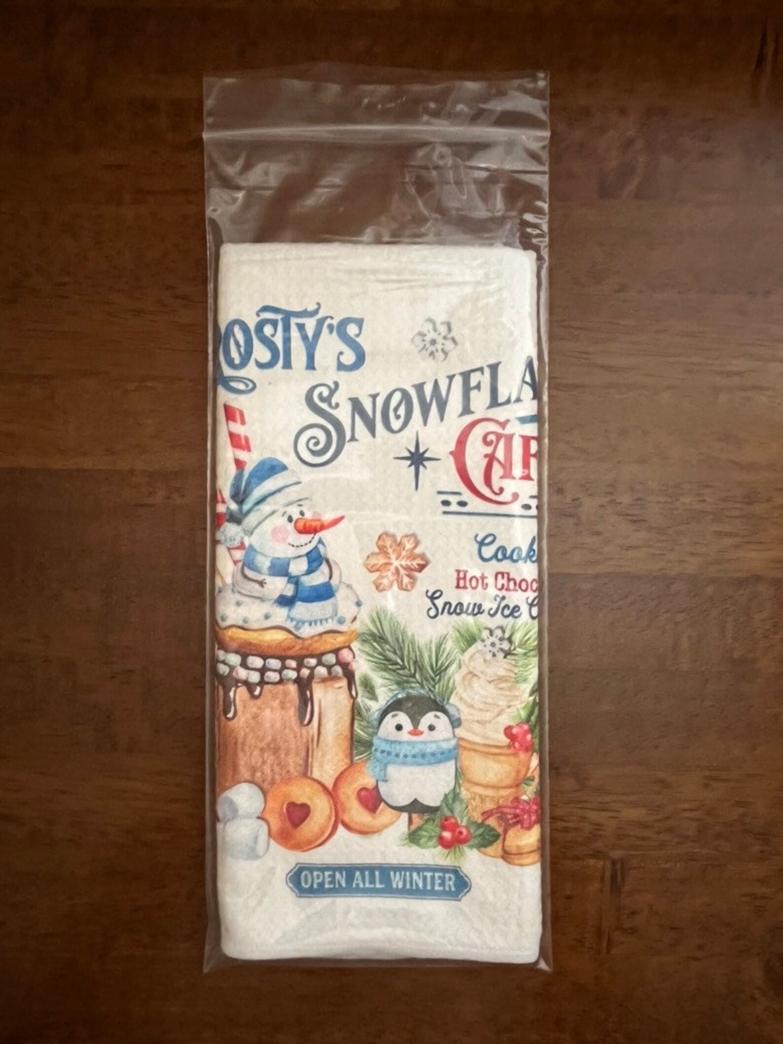 Frostys Snowflake Cafe White Decorative Waffle Kitchen Bath - Etsy