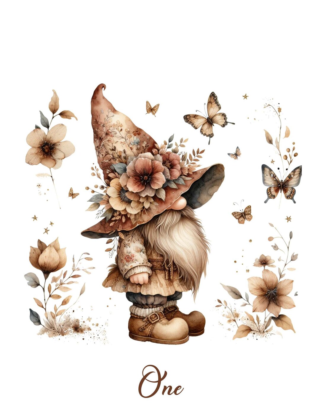 Boho Gnomes Design 10 Designs Available Decorative Printed Waffle ...