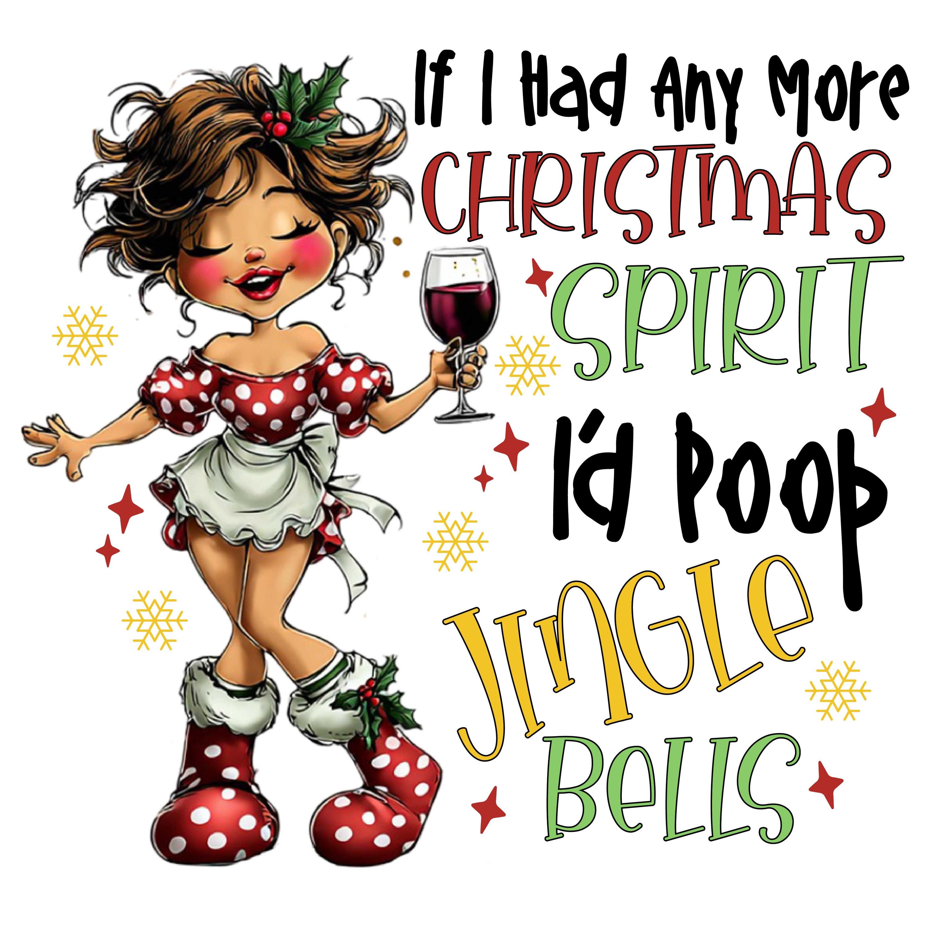 Funny Christmas Spirit Graphic Digital Download | DIY Gifts | Crafts T ...