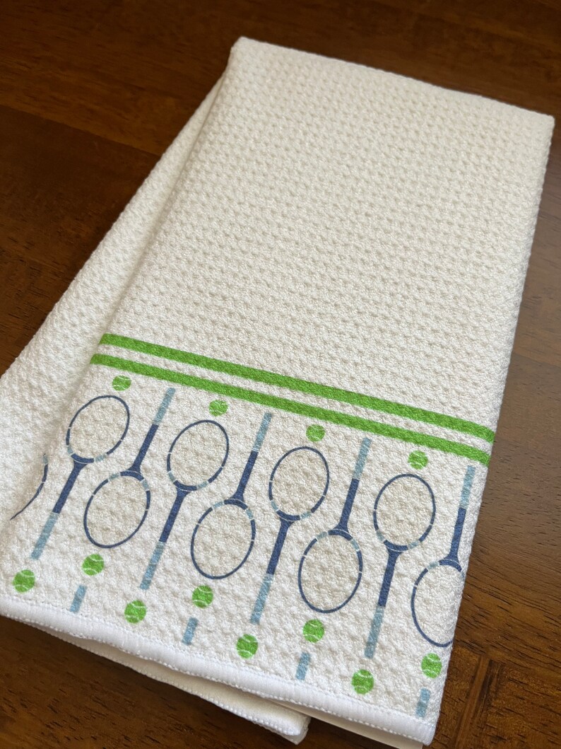 Tennis Balls and Racquet Border White Decorative Printed - Etsy