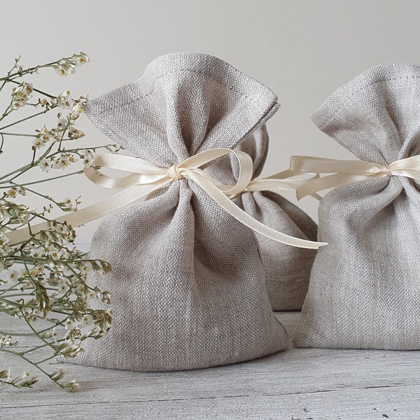 Small Linen Bags - Etsy