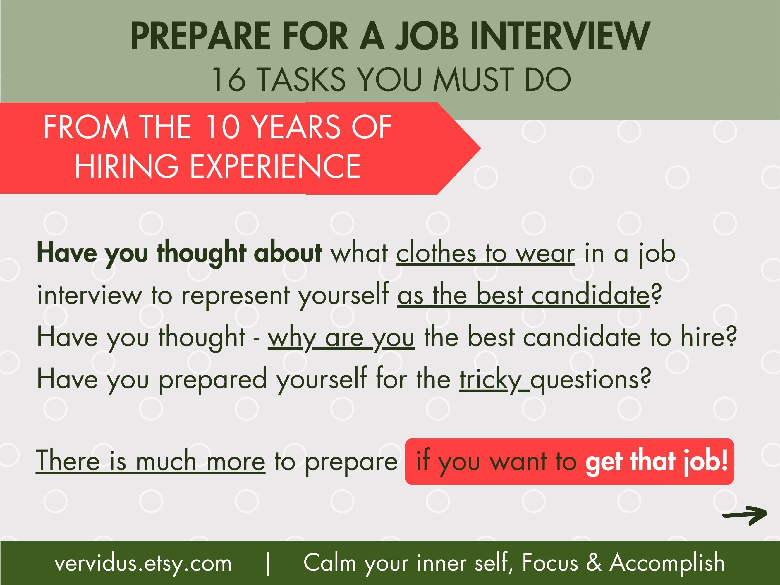 Job Interview Checklist, How to Prepare for Job Interview, Career Shift ...