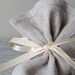 Small Linen Bags 3x4 Inch With Ribbon: Neutral Color Linen - Etsy